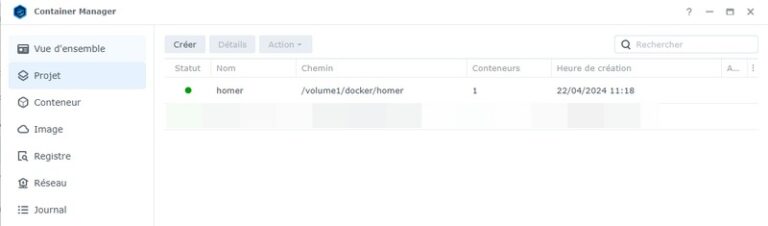 NAS Synology - Déployer un tableau de bord avec Homer
