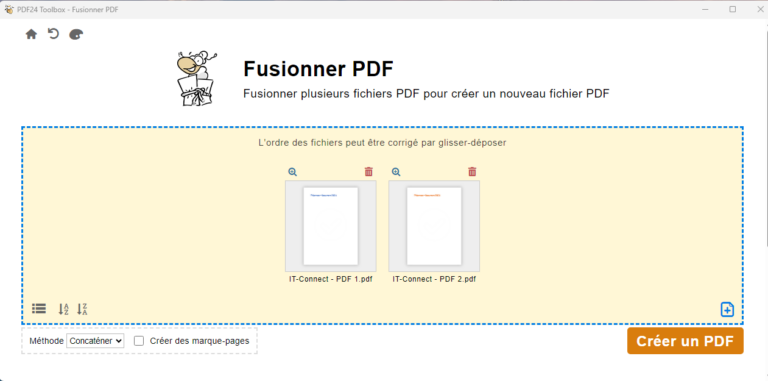 2 logiciels gratuits pour fusionner des PDF sous Windows