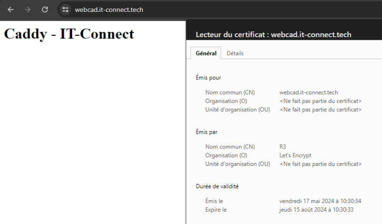 Caddy - Comment installer et configurer ce serveur Web