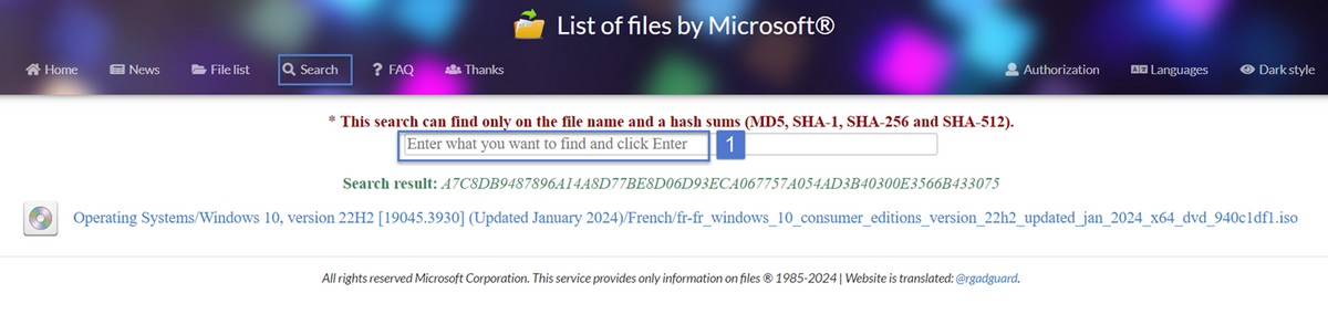 Comment vérifier l'authenticité d'une image ISO Windows