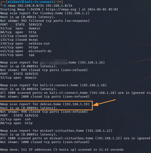 Cartographie et découverte de réseau avec Nmap