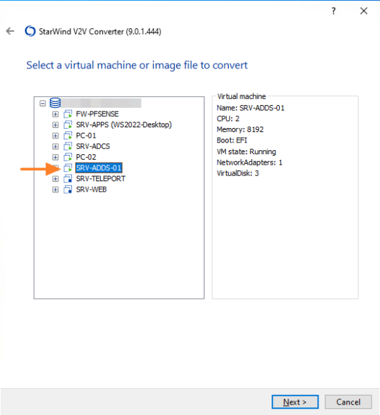 Migration de machines virtuelles VMware ESXi vers Hyper-V