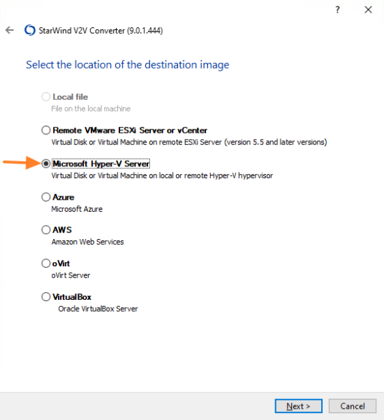 Migration de machines virtuelles VMware ESXi vers Hyper-V