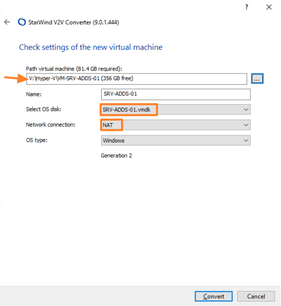 Migration de machines virtuelles VMware ESXi vers Hyper-V