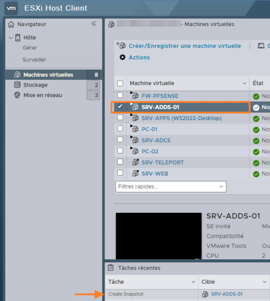 Migration de machines virtuelles VMware ESXi vers Hyper-V