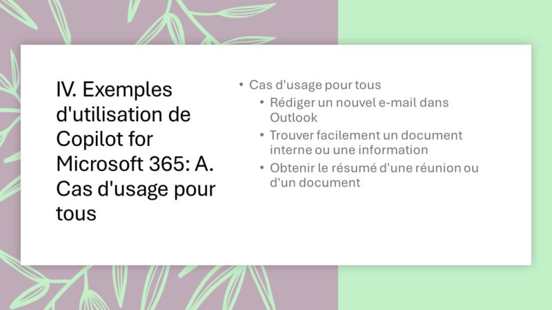 Bien débuter avec Copilot pour Microsoft 365