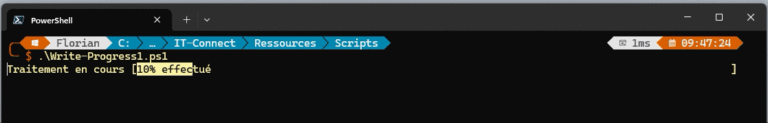 PowerShell : ajouter une barre de progression à un script
