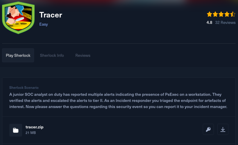 Hack the Box - Sherlocks : découverte et solution de Tracer