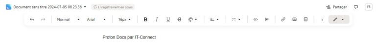 Proton Docs, la nouvelle alternative à Google Docs