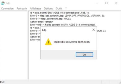 Active Directory : LDAPS avec un certificat autosigné