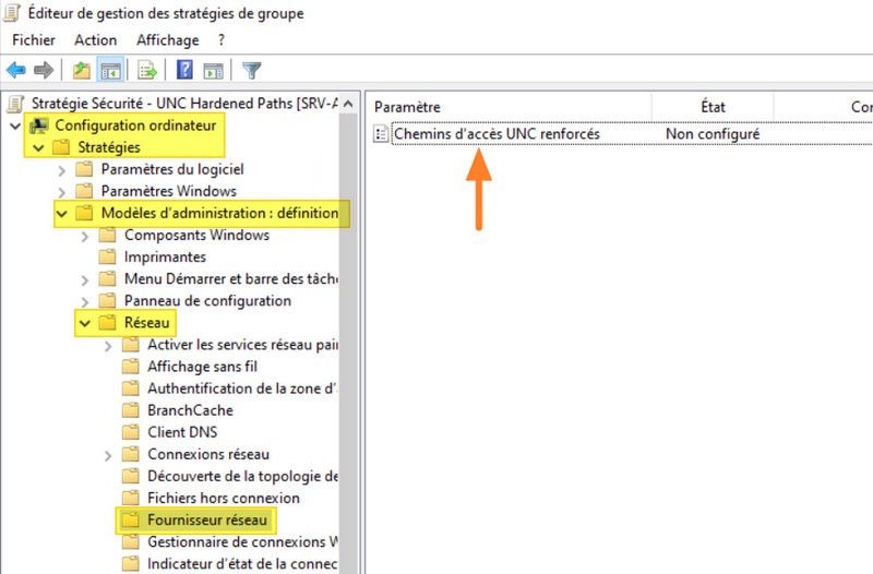 Active Directory - Découverte des chemins UNC durcis