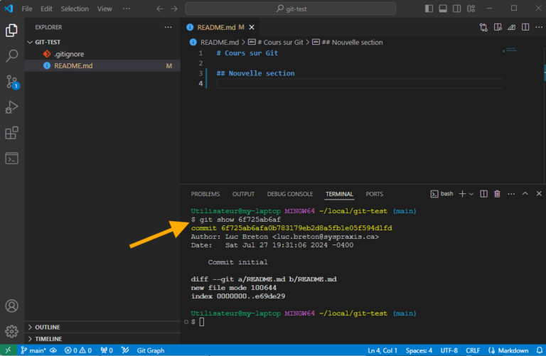 Comprendre la notion de commit - Se former à Git