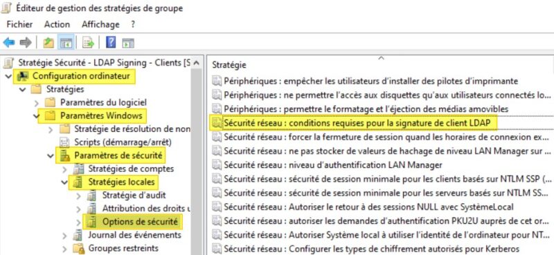 Active Directory - Comment configurer le LDAP Signing