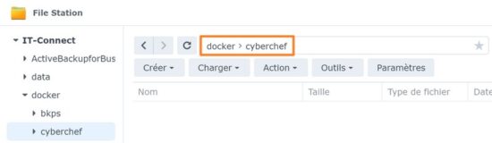 NAS Synology - Auto-héberger la boite à outils CyberChef