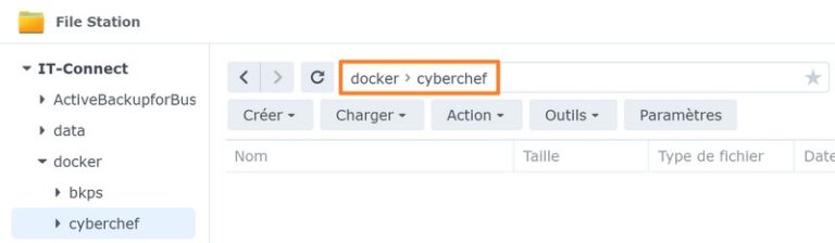 NAS Synology - Auto-héberger la boite à outils CyberChef