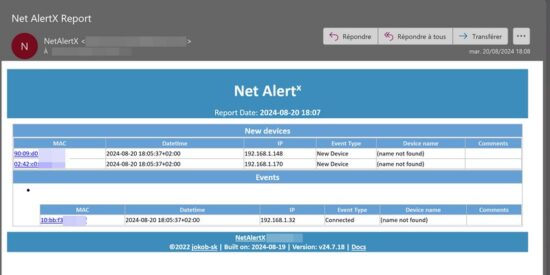 Détectez les appareils sur votre réseau avec NetAlertX