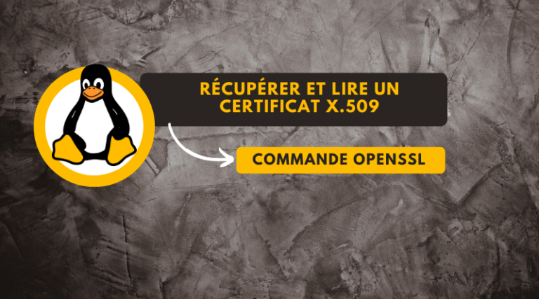 Lire le contenu d’un certificat x.509 (TLS) avec openssl