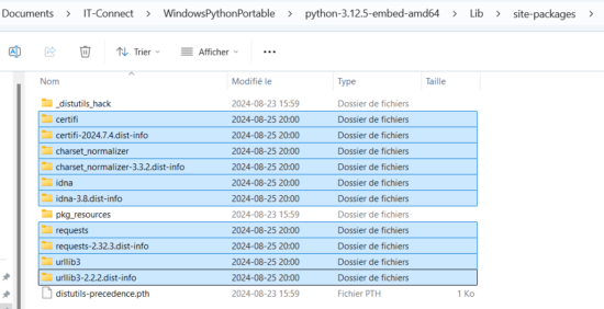 Créer un environnement Python portable sur Windows