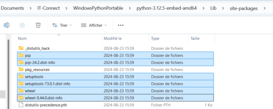 Créer un environnement Python portable sur Windows