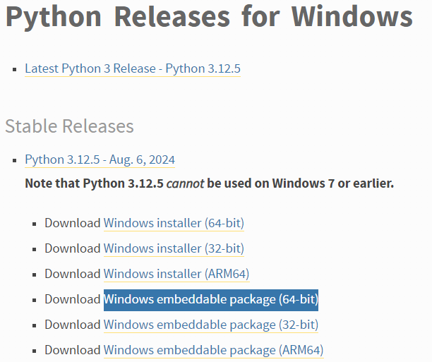 Créer un environnement Python portable sur Windows