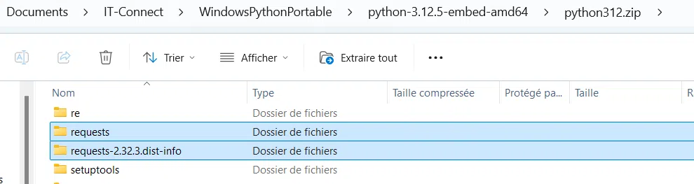Créer un environnement Python portable sur Windows