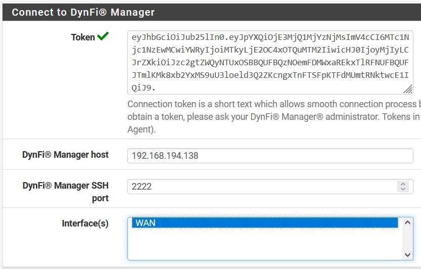 Guide d’installation de Dynfi pour pfSense et OPNsense