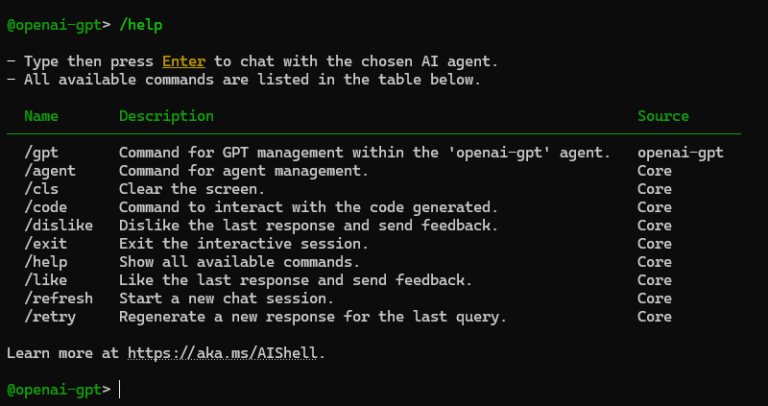 AI Shell : le nouveau shell de Microsoft dédié à l'IA