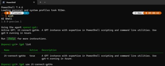 AI Shell : le nouveau shell de Microsoft dédié à l'IA
