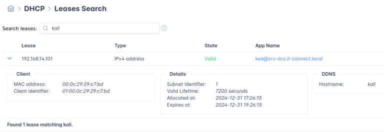 Stork : une interface pour surveiller son serveur DHCP Kea