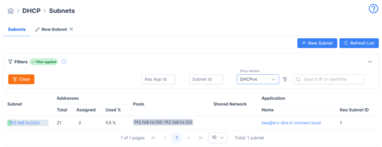 Stork : une interface pour surveiller son serveur DHCP Kea