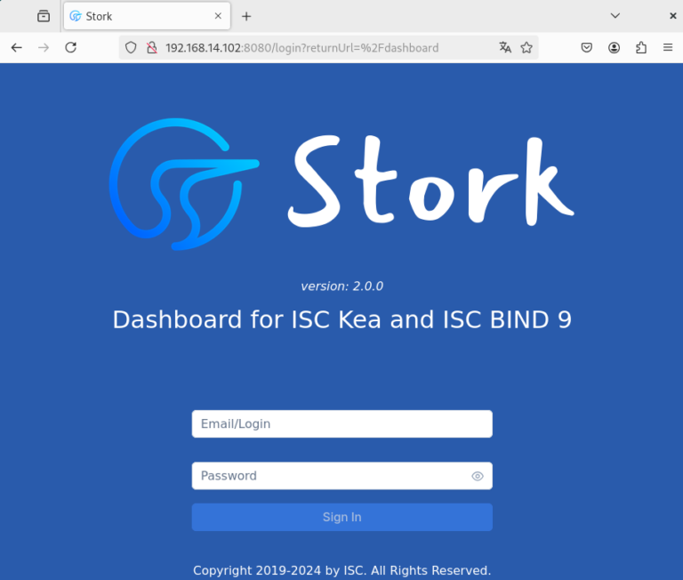 Stork : une interface pour surveiller son serveur DHCP Kea
