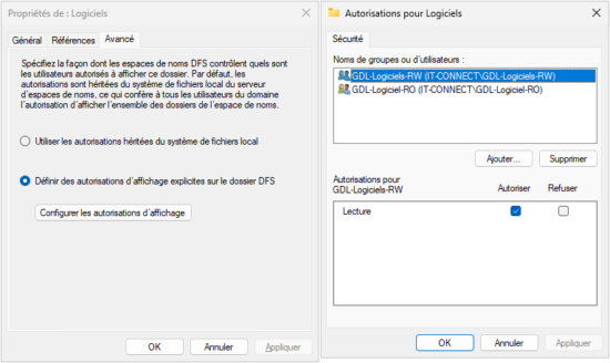 Windows Server 2025 - Configurer un espace de noms DFS