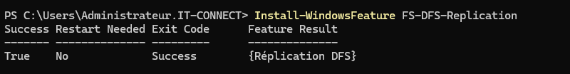 Windows Server 2025 - Installation du rôle DFSR