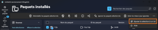 UniGetUI pour Windows - Installer et mettre à jour les apps facilement