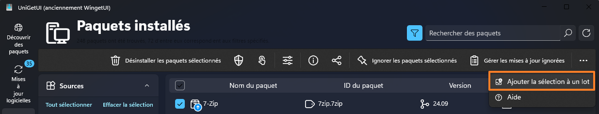 UniGetUI pour Windows - Installer et mettre à jour les apps facilement