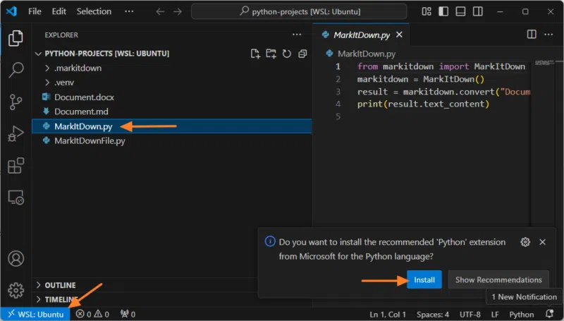 WSL : comment utiliser Python depuis Linux et VSCode