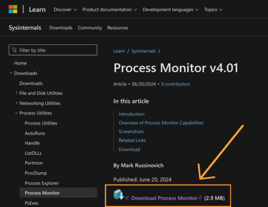 Process Monitor : surveiller les processus sous Windows