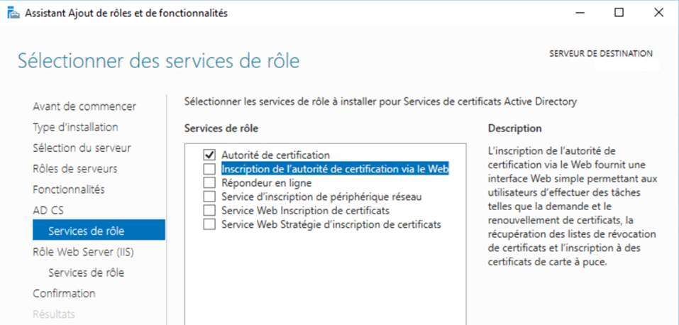 Découverte des services de rôle AD CS sous Windows Server