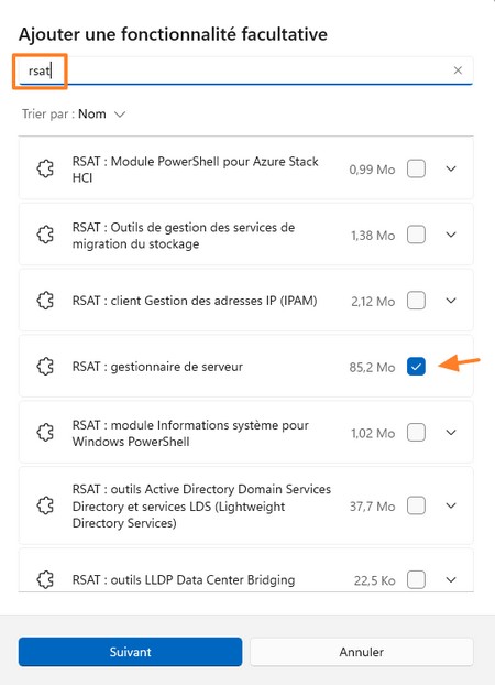 Quels sont les outils de gestion de Windows Server