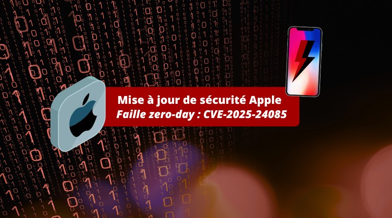 Apple corrige sa première faille zero-day de l'année 2025 : patchez