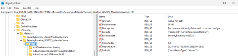 Comment sécuriser Windows Server 2025 avec OSConfig