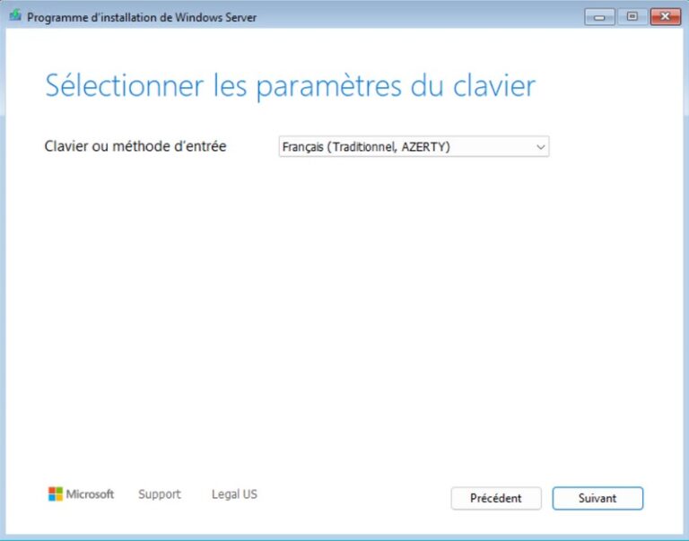 Installation pas à pas de Windows Server 2025