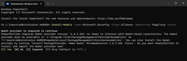 Comment sécuriser Windows Server 2025 avec OSConfig