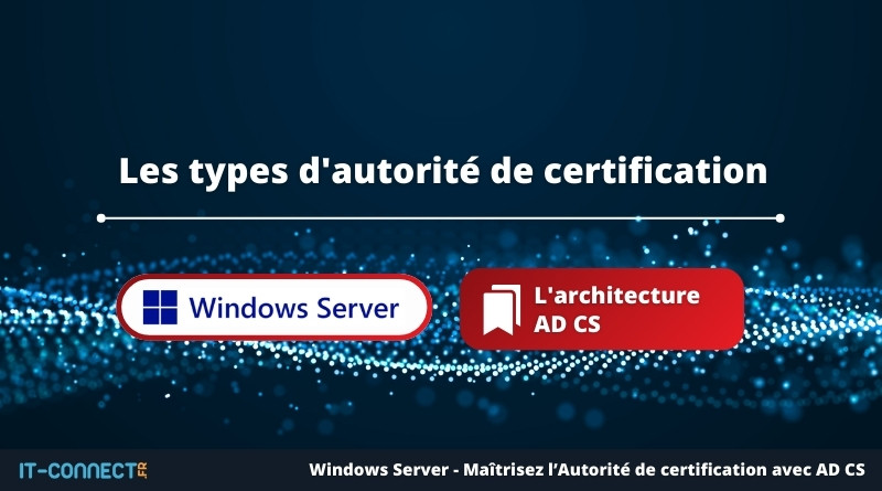 AD CS - Quels sont les types d'autorité de certification