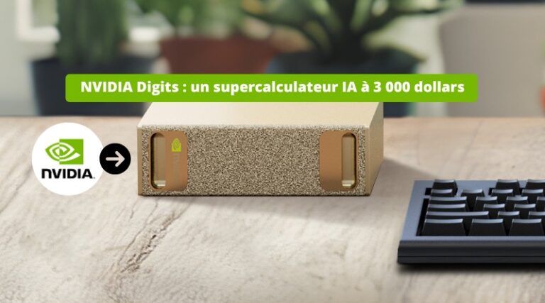 NVIDIA Digits : un supercalculateur IA à 3 000 dollars
