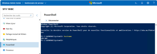 Découverte de la solution Windows Admin Center V2