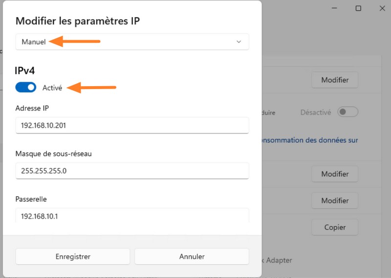 Comment configurer une interface réseau sur Windows Server