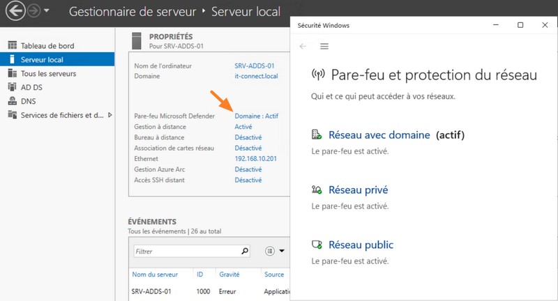 Prise en main du pare-feu Windows Defender