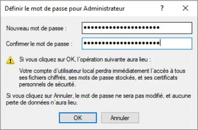 Modifier le mot de passe Administrateur de Windows Server