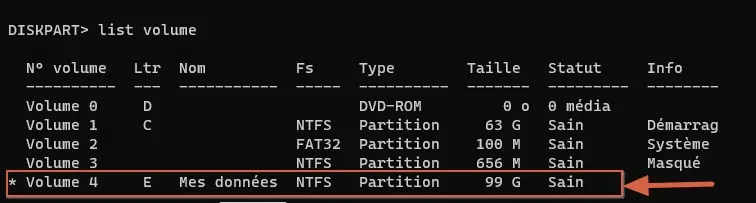 Windows : créer un volume avec Diskpart ou PowerShell
